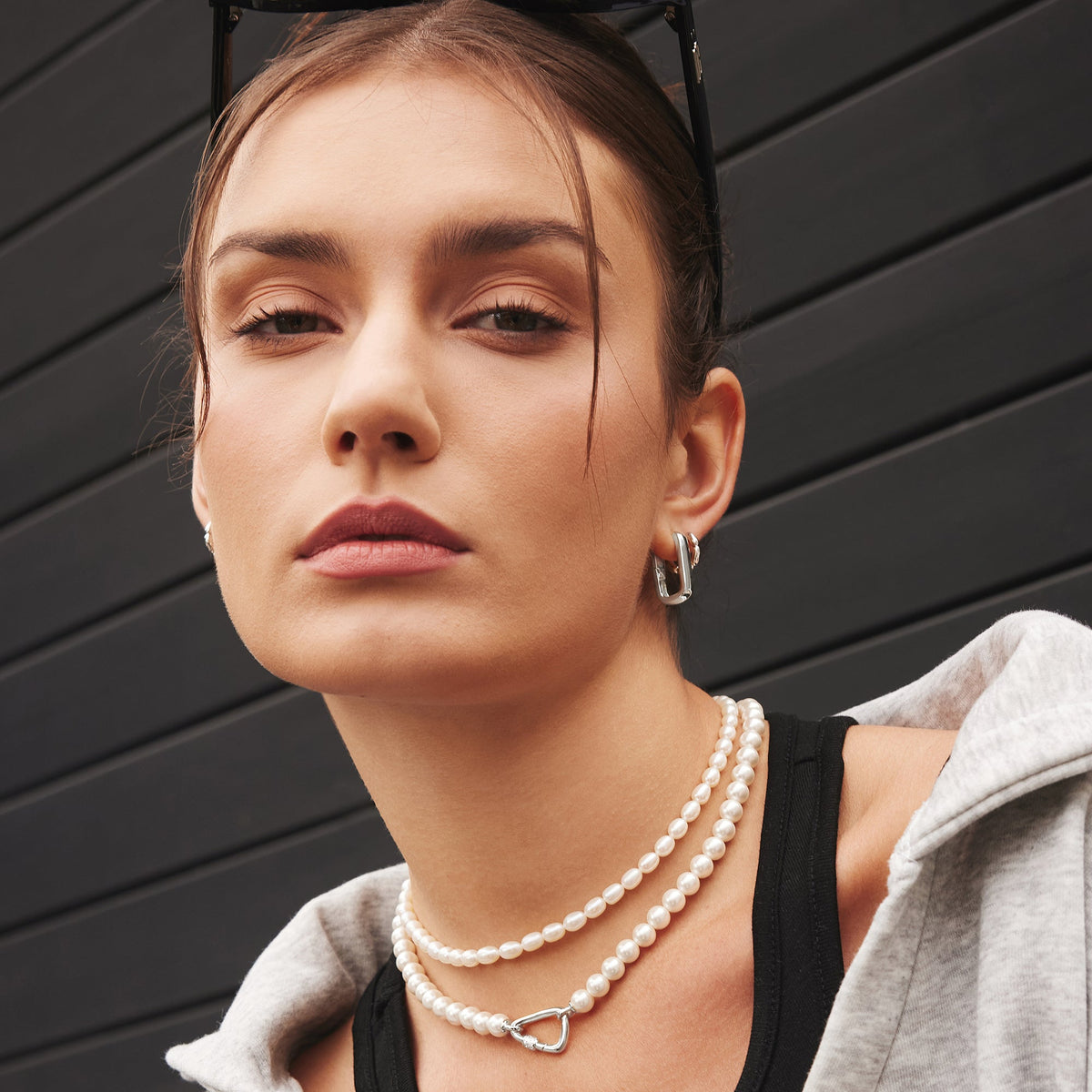 Silver Lobster Clasp Shell Pearl Necklace – Ania Haie US