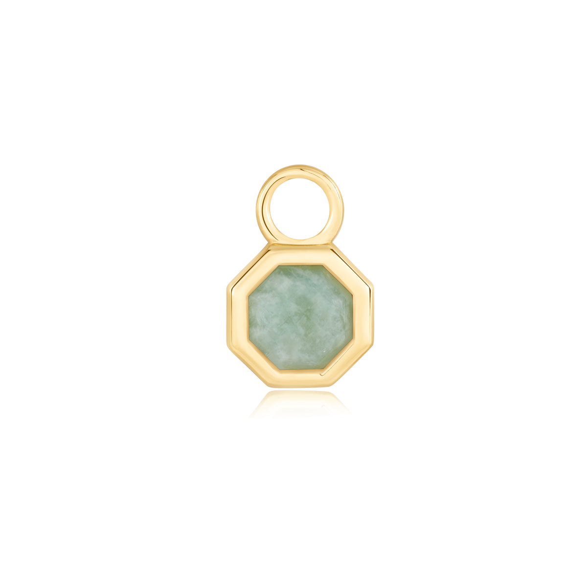 Gold Octagon Gemstone Earring Charm – Ania Haie US
