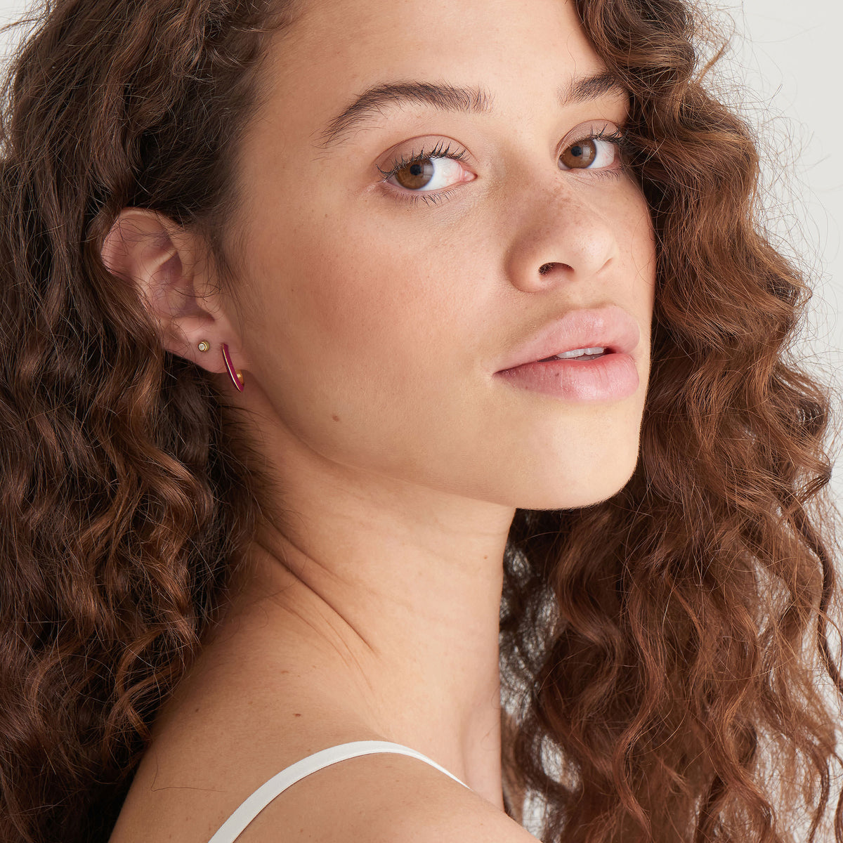 Sage Enamel Gold Stud Earrings – Ania Haie US