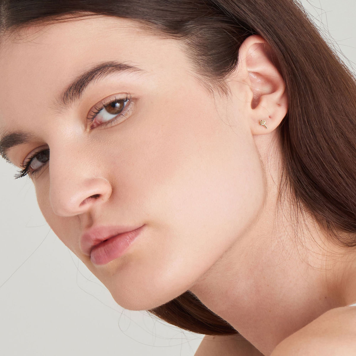 14kt Gold Key Stud Earrings – Ania Haie US