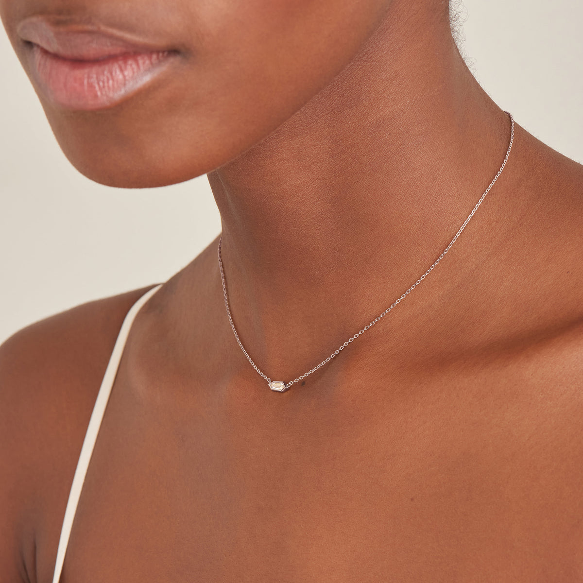 Silver Sparkle Emblem Chain Necklace – Ania Haie US