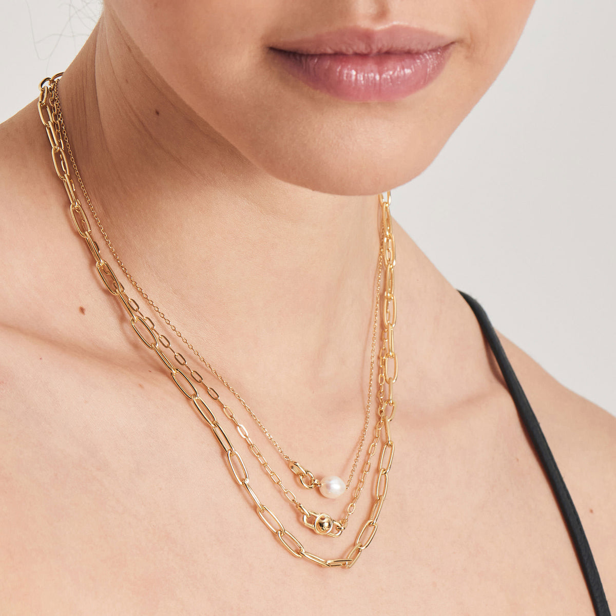 Gold Paperclip Chunky Chain Necklace – Ania Haie US
