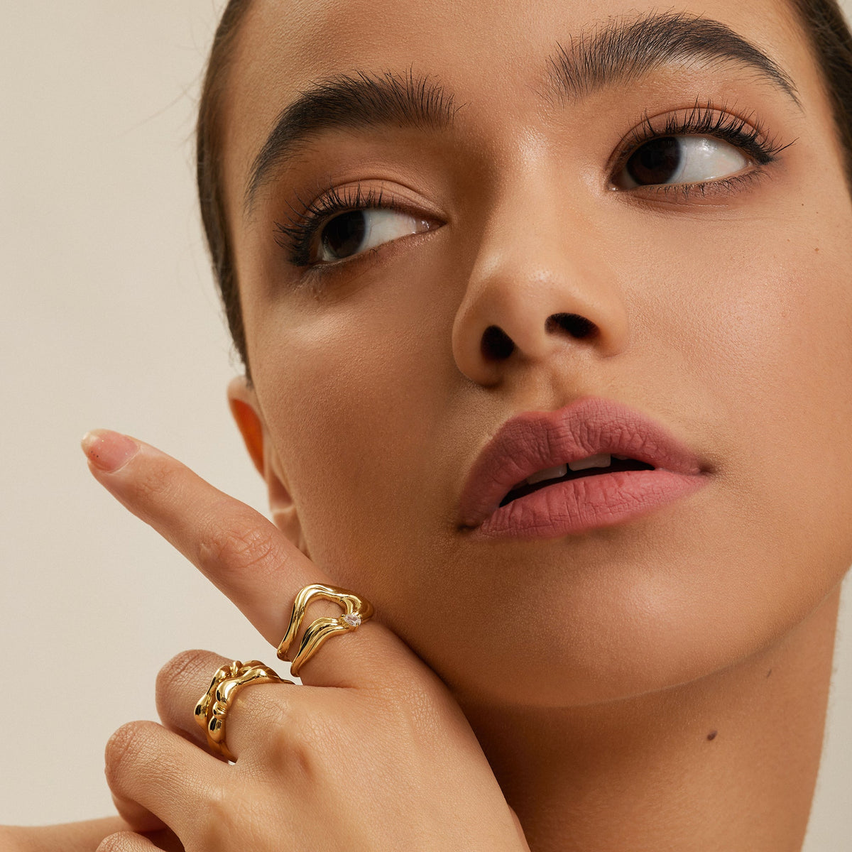 Gold Twisted Wave Adjustable Ring – Ania Haie US