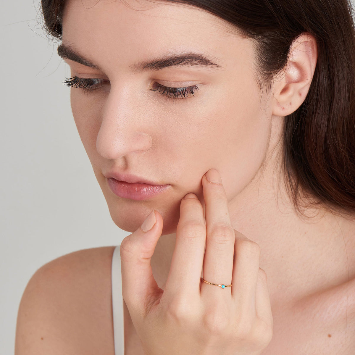 14kt Gold Turquoise Stone Ring – Ania Haie US