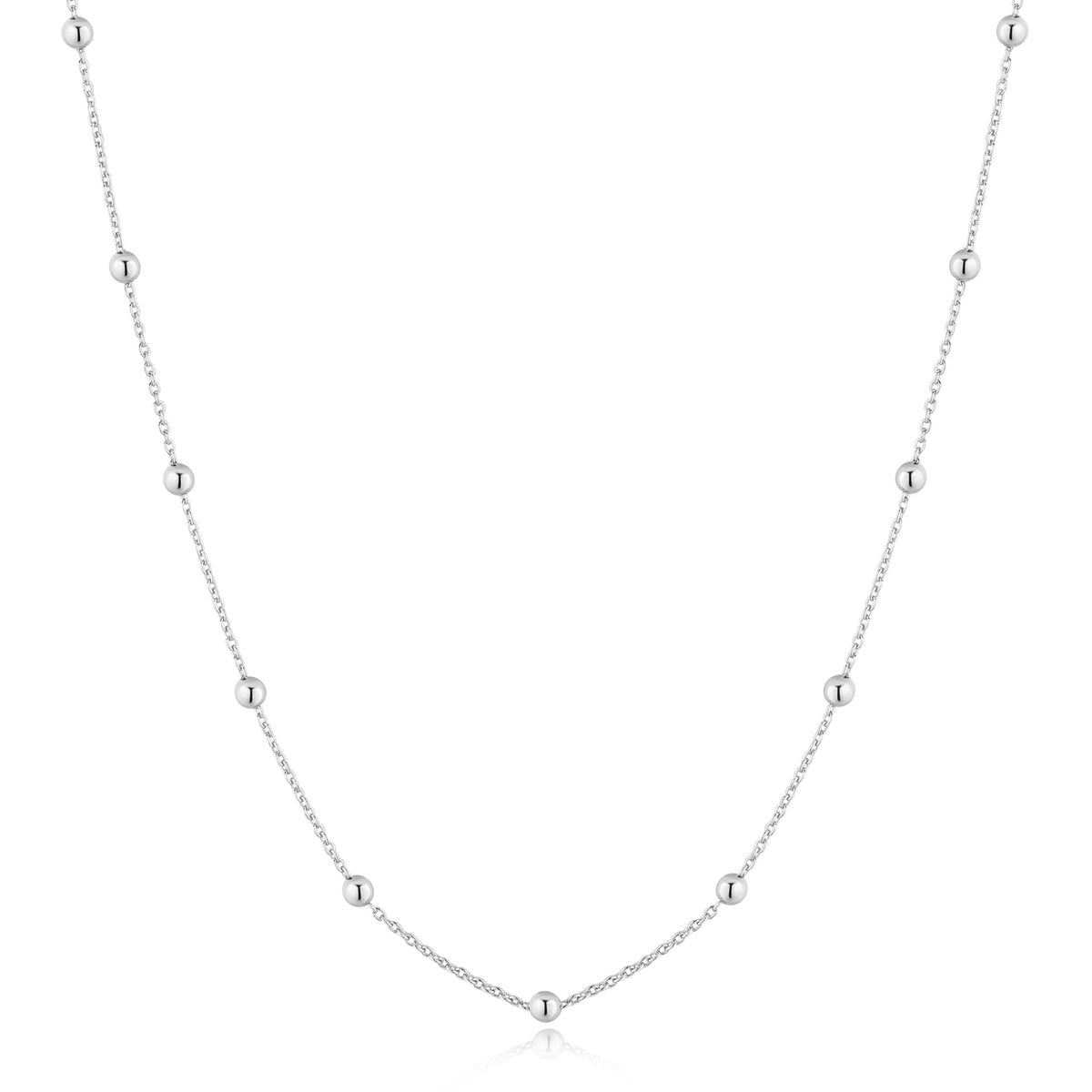 Silver Bobble Long Chain Necklace – Ania Haie US