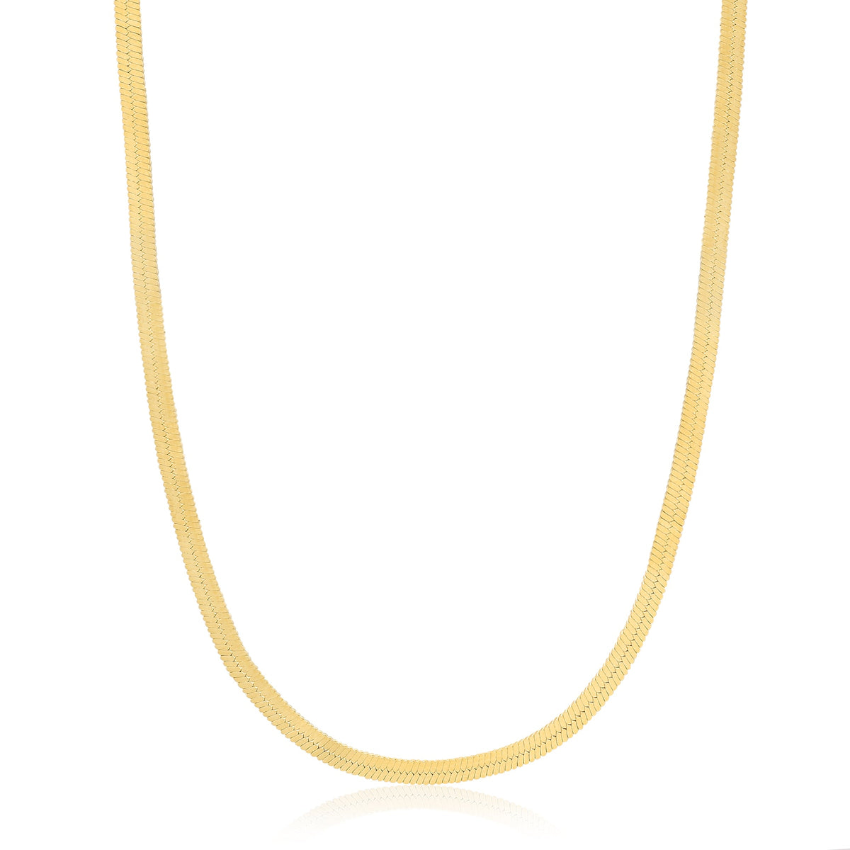 Gold Flat Snake Chain Necklace – Ania Haie US